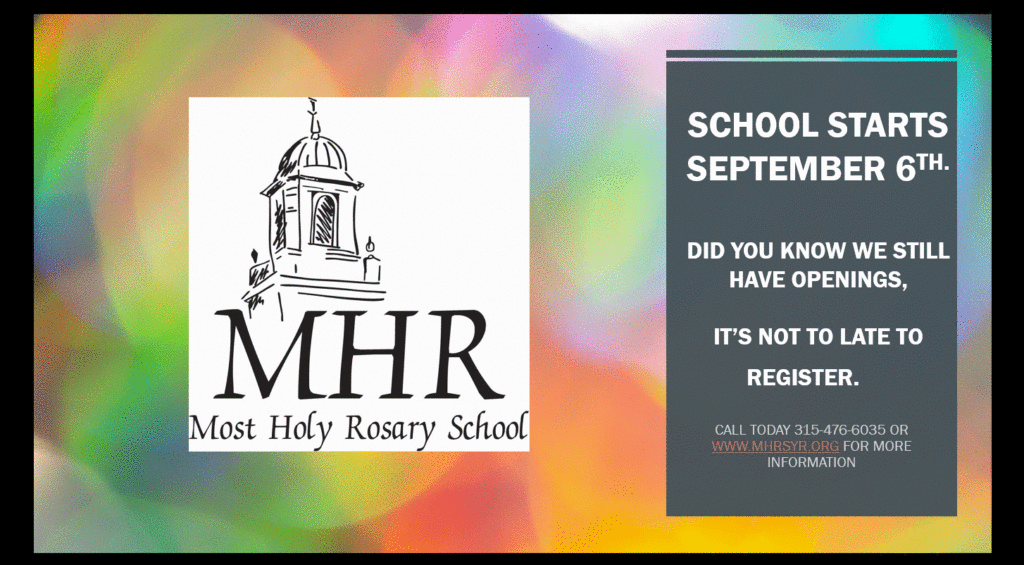 Most Holy Rosary School – Celebrating over 100 Years of Faith ...